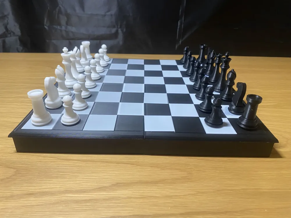 Portable Folding Chess Set (Fits on A1 mini) - Free 3D Print Model ...