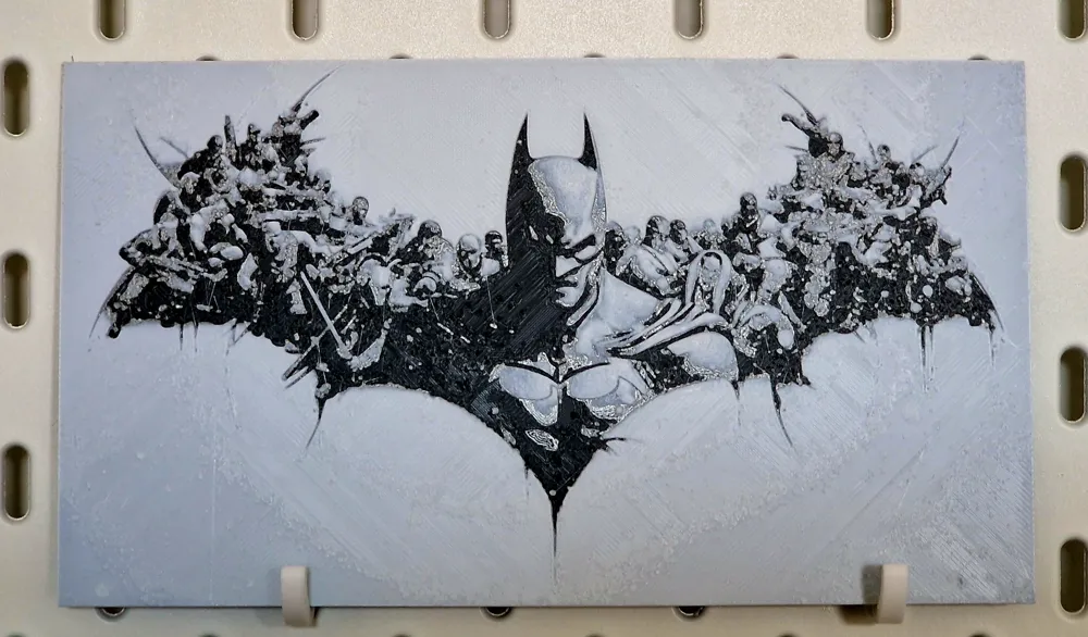 Batman - Hueforge - 3 Color by c4b2fire - MakerWorld