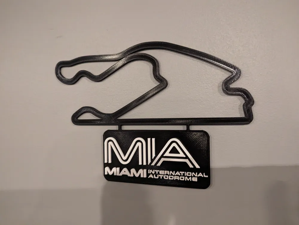Miami International Autodrome Track Map with Nameplate by dakjones82 ...