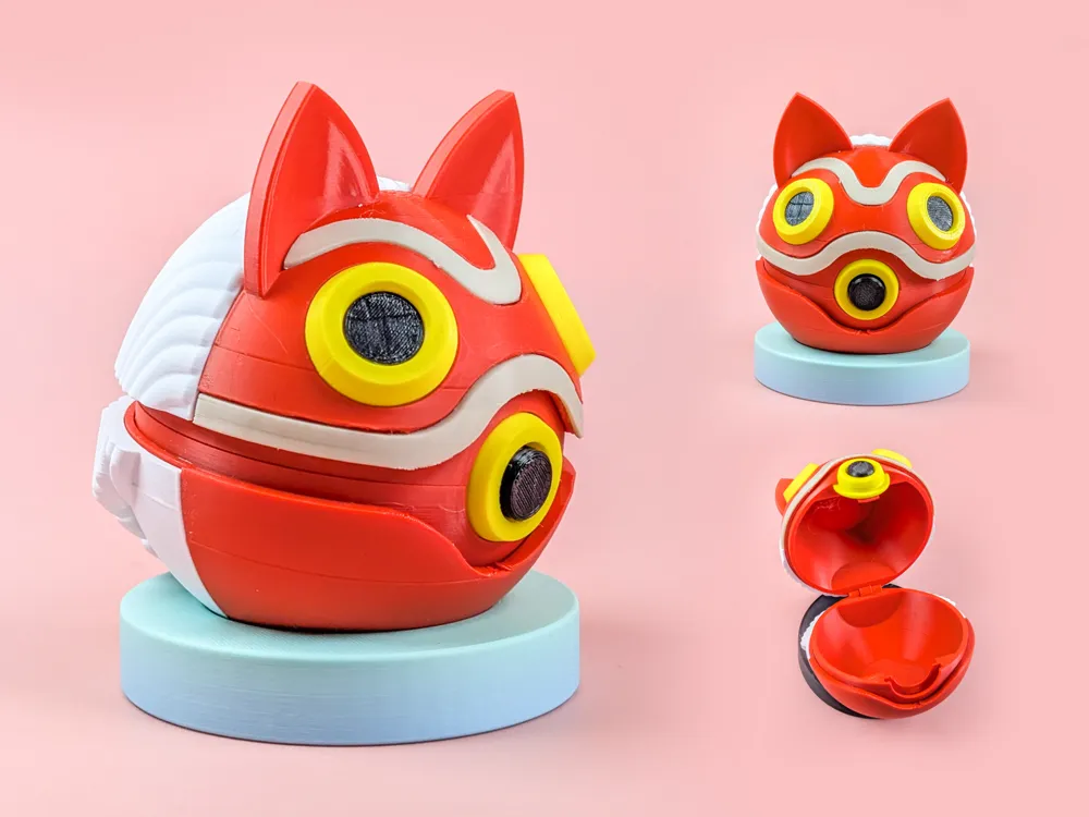 Princess Mononoke Mask Pokeball by phoenix3dmodels MakerWorld: Download ...