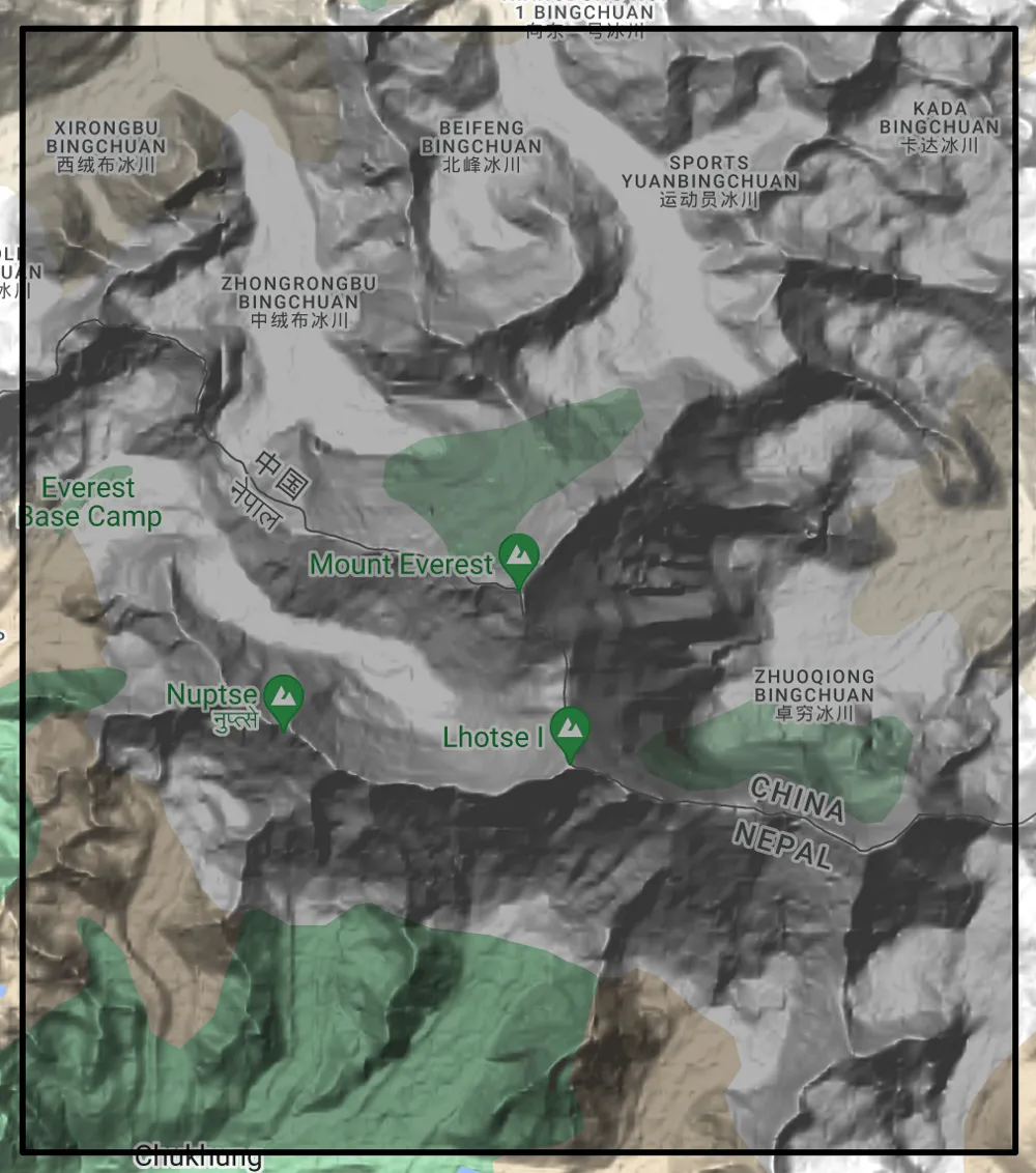 Topology Map: Mount Everest (3d map) by Intech Designs - MakerWorld