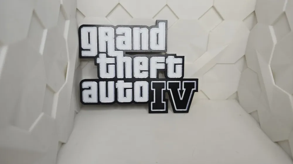 Gta 4 Logo/Sign - Free 3D Print Model - MakerWorld