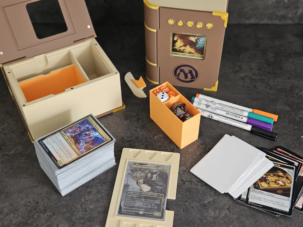 Spellbook - MTG Commander Deck Box - Free 3D Print Model - MakerWorld