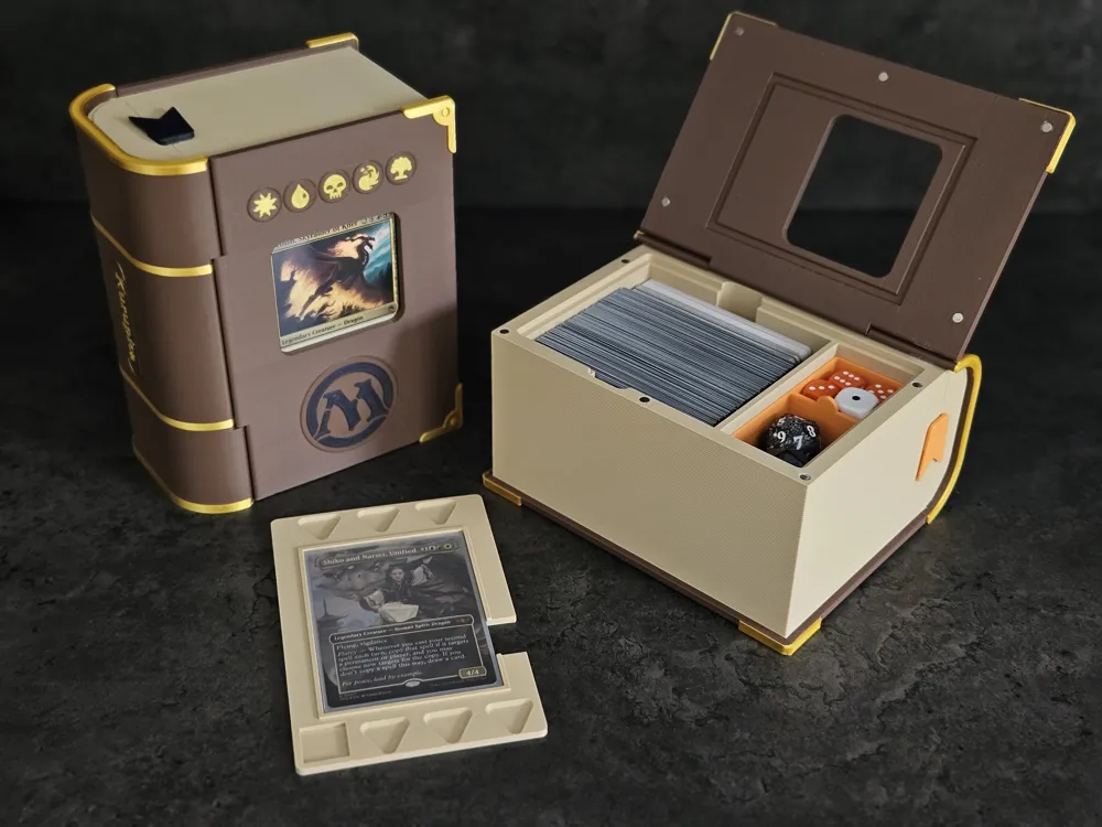 Spellbook - MTG Commander Deck Box - Free 3D Print Model - MakerWorld