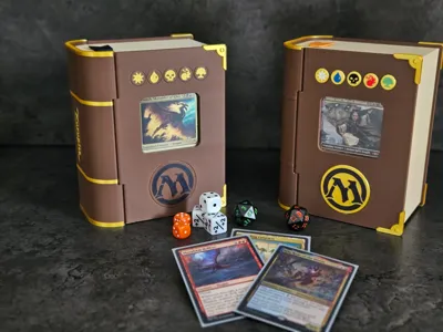 mtg deck box 3d print model download - MakerWorld
