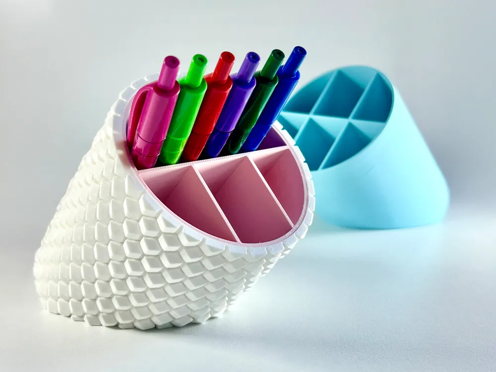 Desk Organizer - 3DHoneyComb - Free 3D Print Model - MakerWorld