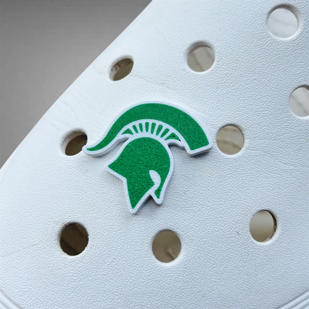 Michigan State Spartan Shoe Charm Crocs – NCAA MSU by vettrus ...
