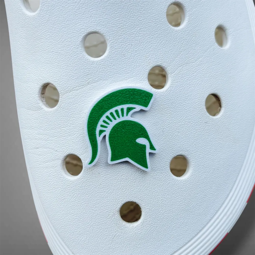 Michigan State Spartan Shoe Charm Crocs – NCAA MSU by vettrus ...