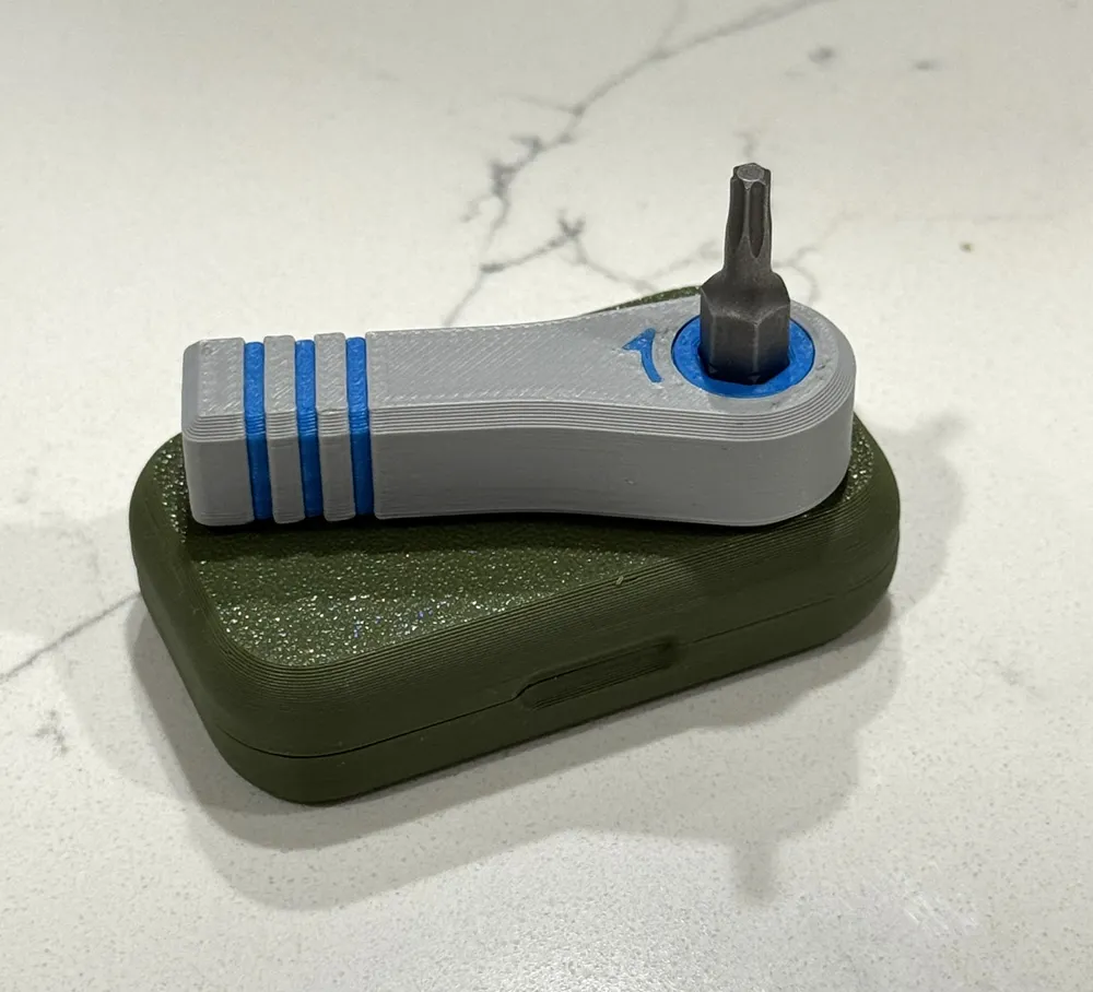 Micro EDC Pocket Ratchet Driver - Print In Place - Free 3D Print Model ...