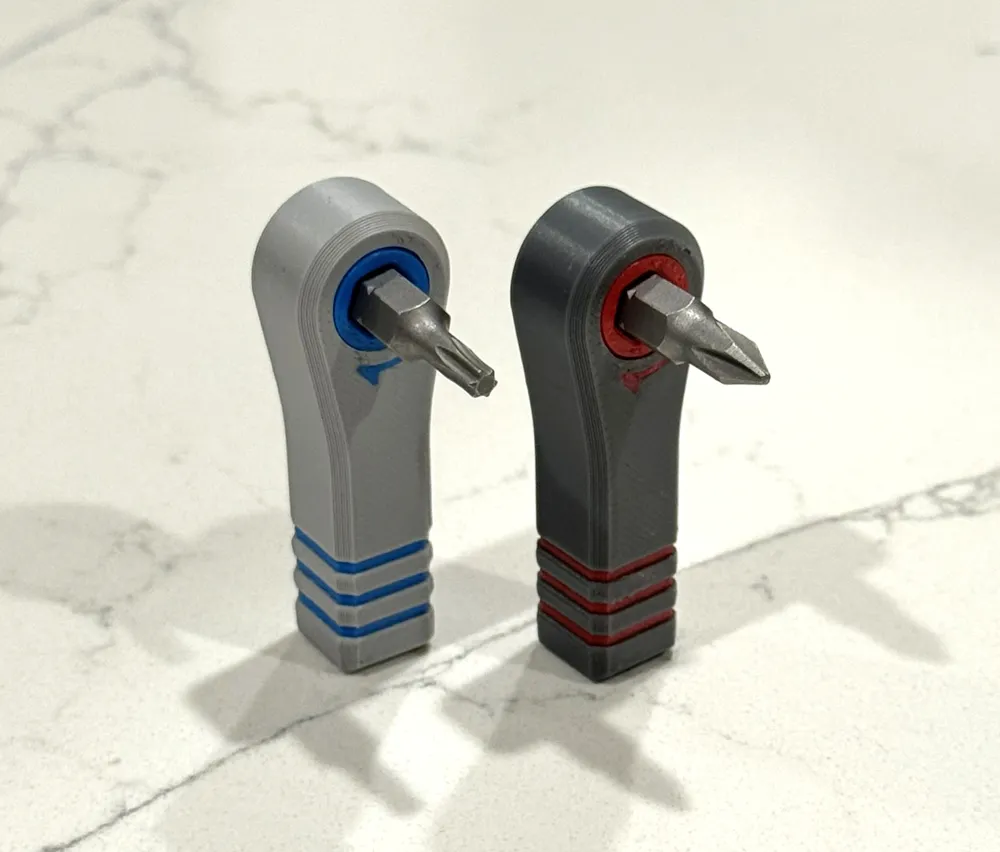 Micro EDC Pocket Ratchet Driver - Print In Place - Free 3D Print Model ...
