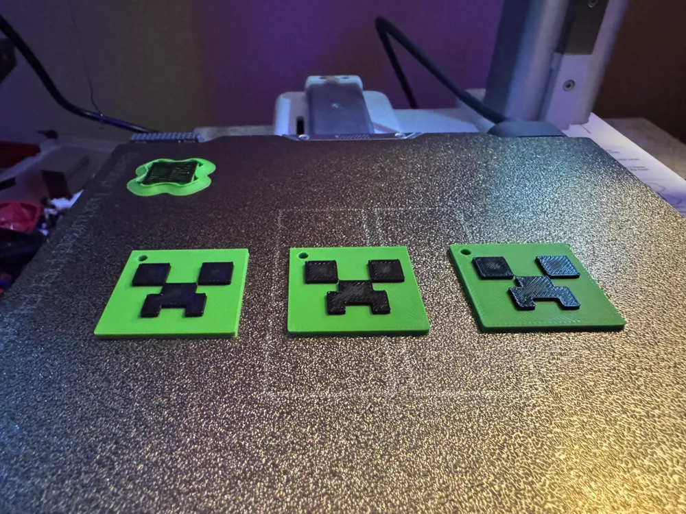 Minecraft Creeper Keychain by Five Piggy Prints MakerWorld: Download ...