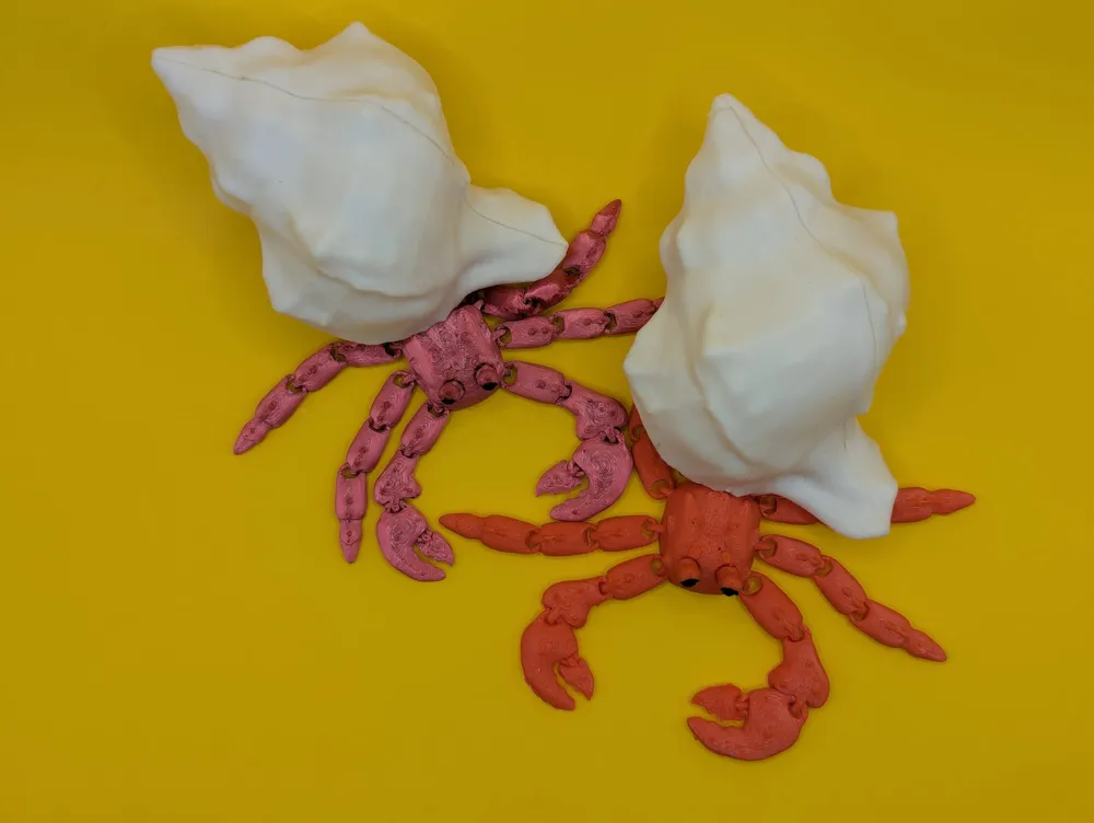 Articulated hermit crab - Free 3D Print Model - MakerWorld