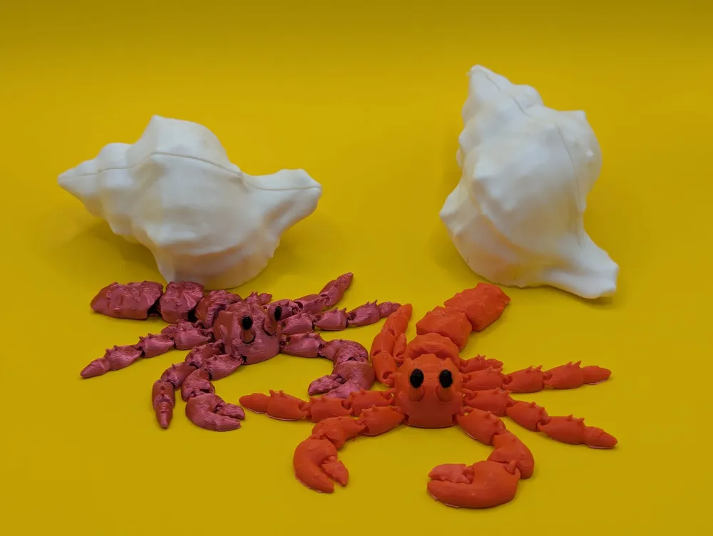 Articulated hermit crab - Free 3D Print Model - MakerWorld