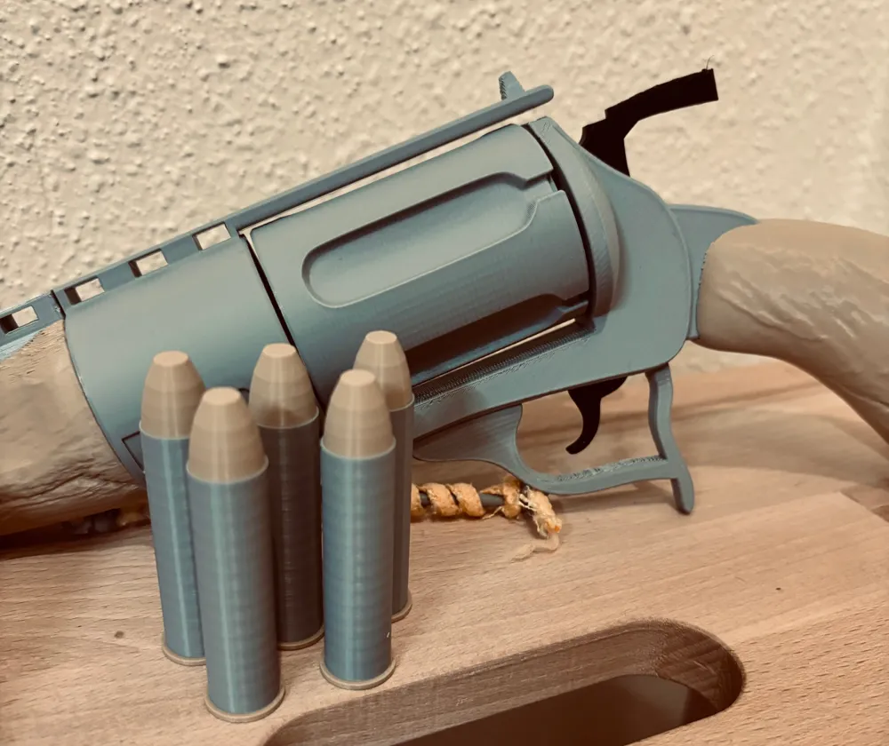 Fallout Show Ghoul Revolver Bullets by Acheituno - MakerWorld