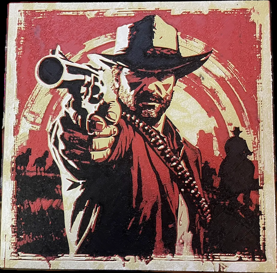 Red Dead Redemption 2 Arthur Morgan Fan Art by DeepDiveDesigns - MakerWorld