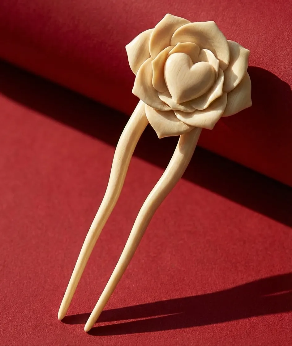 Rose Hairpin - Free 3D Print Model - MakerWorld