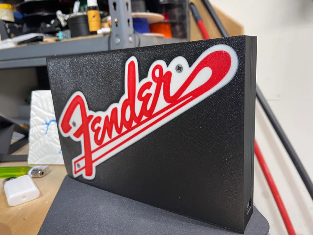 Fender Guitar Lightbox by Websters Creations - MakerWorld