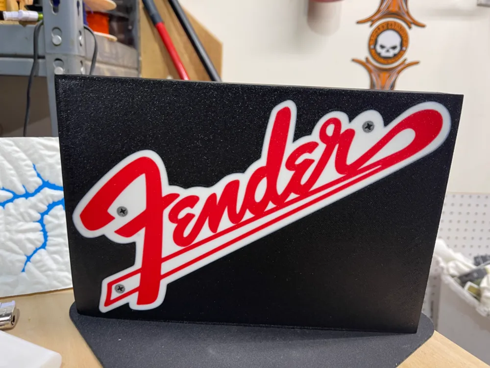 Fender Guitar Lightbox by Websters Creations - MakerWorld