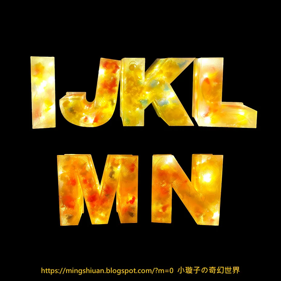 Letter L Scrap storage box / Letter light box by mingshiuan99 ...