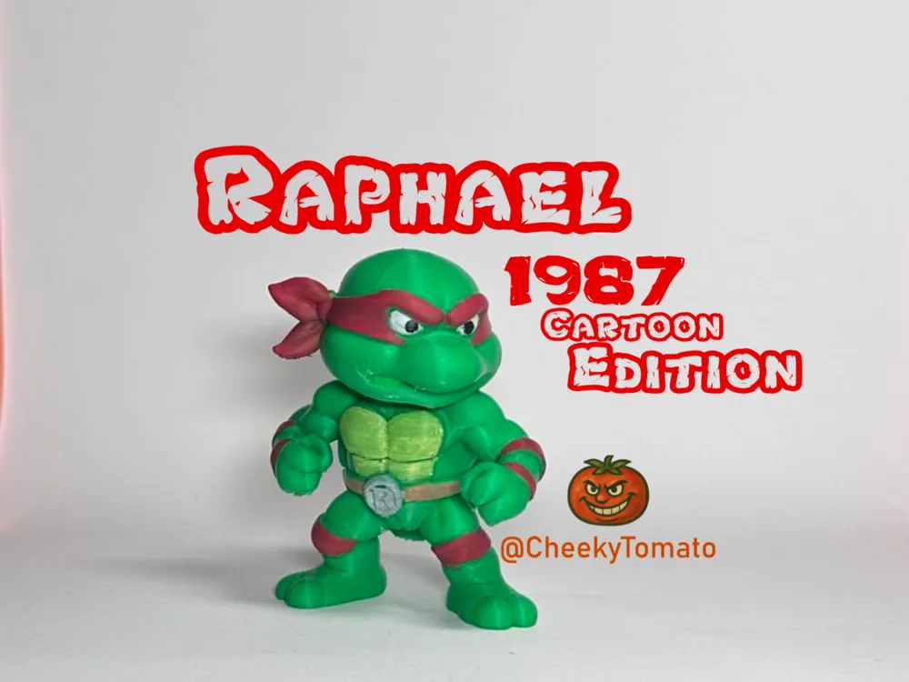 Raphael – TMNT 1987 DeskBuddy Figurine - Free 3D Print Model - MakerWorld