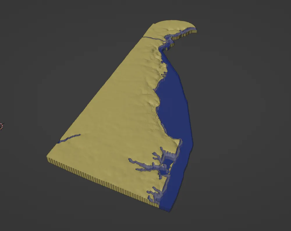 Delaware, USA (DE) Linear Topographic Map by ansonl - MakerWorld