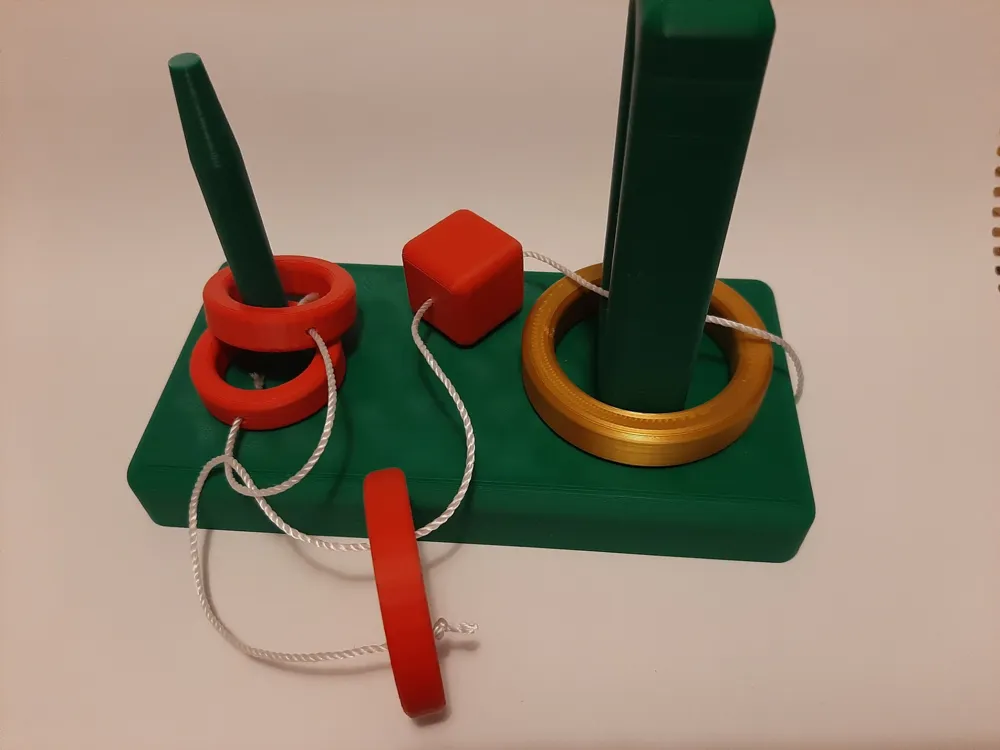 Ring and Rope Puzzle by Jax4Puzzle - MakerWorld