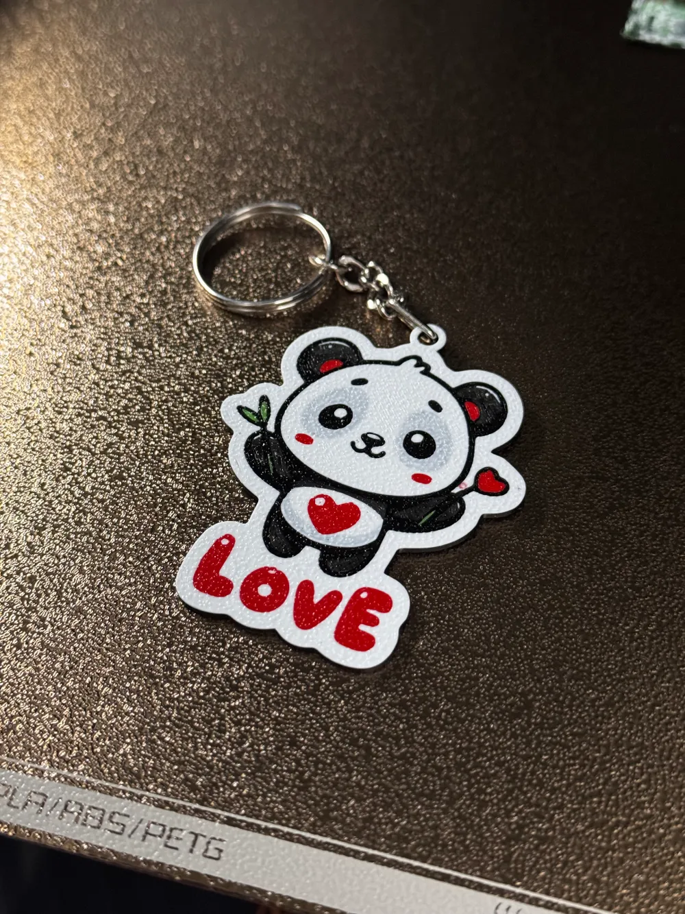 Cute Panda Keychain by berkeozkir - MakerWorld