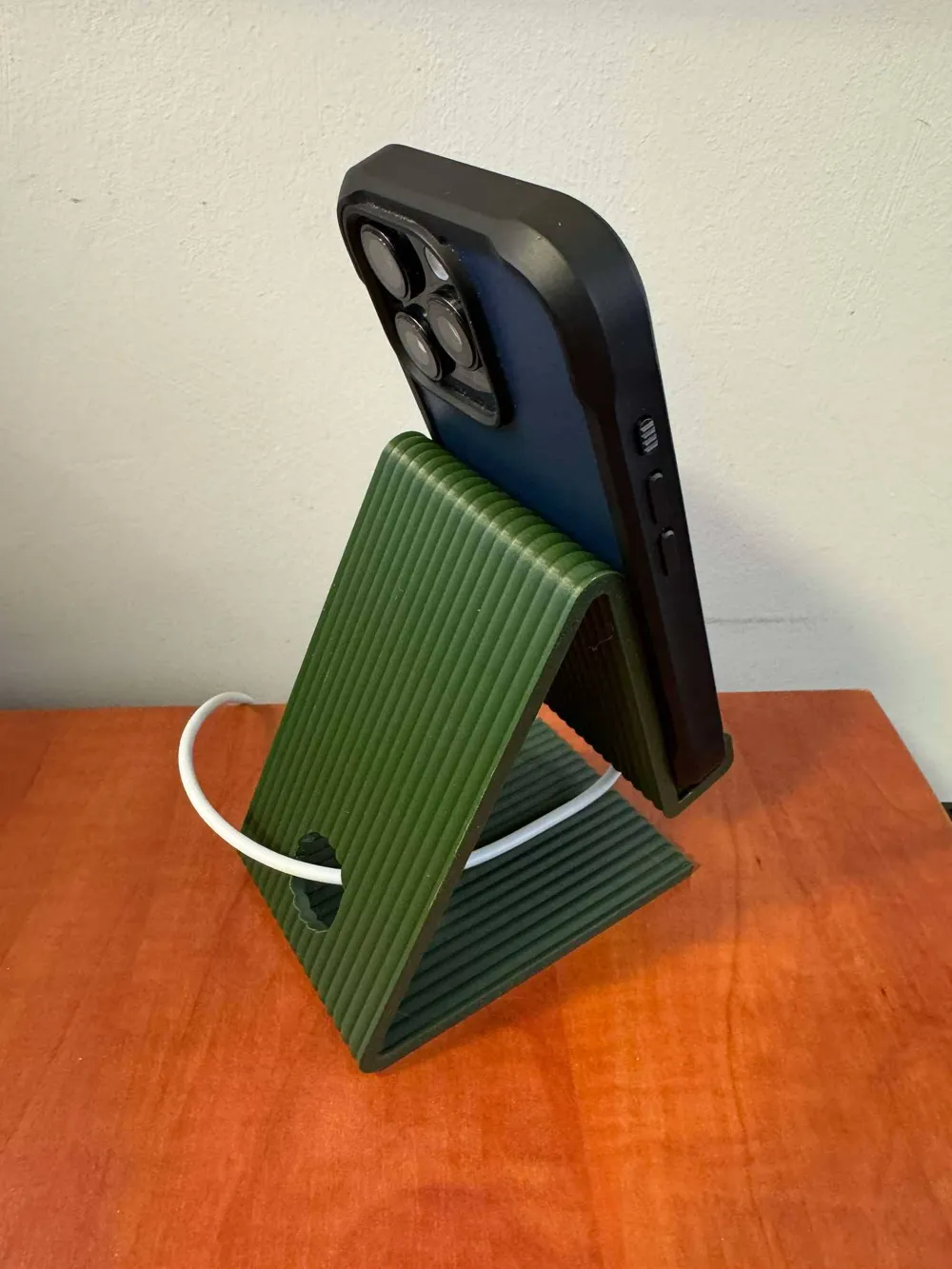 Phone Stand with Cable Hole - Free 3D Print Model - MakerWorld