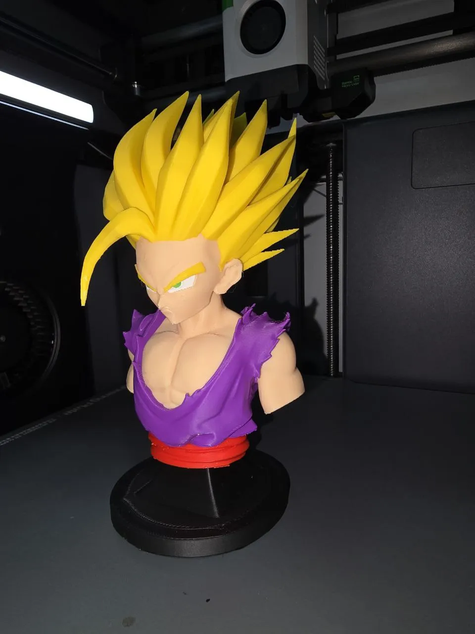 Son Gohan Super Bust - Free 3D Print Model - MakerWorld