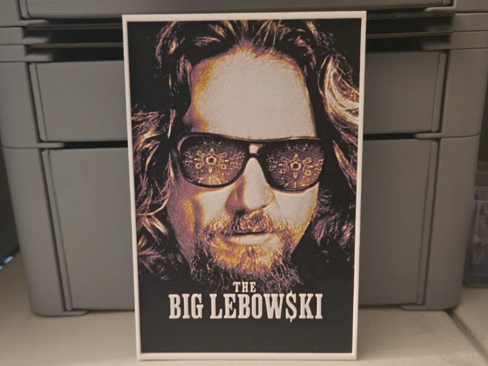 The Big Lebowski Movie Poster - Huefroge Art by Lumpy3D MakerWorld ...