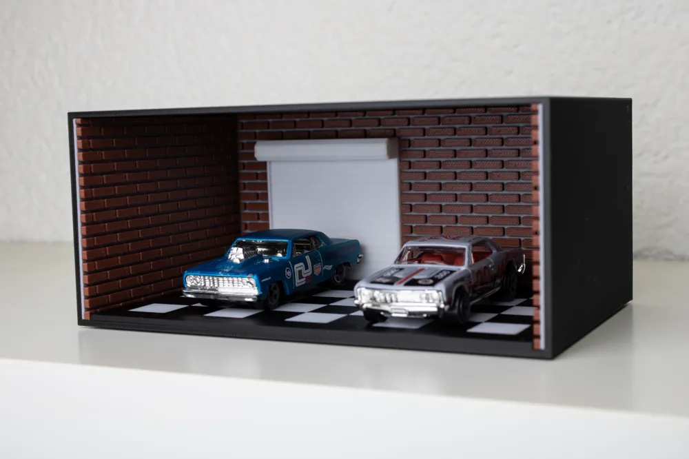 Diecast garage display - Free 3D Print Model - MakerWorld