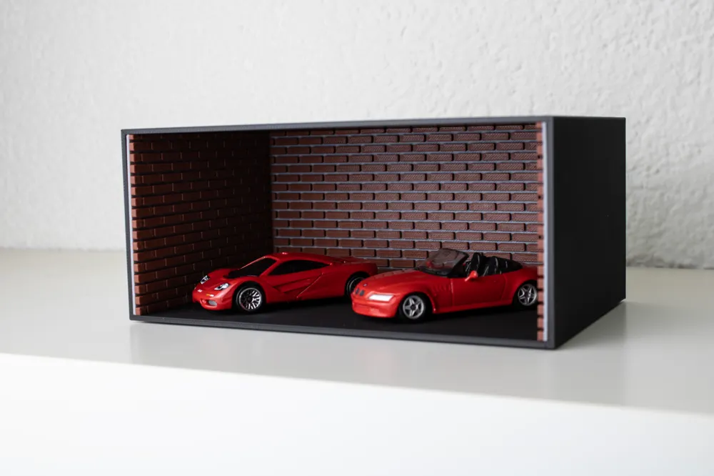 Diecast garage display - Free 3D Print Model - MakerWorld