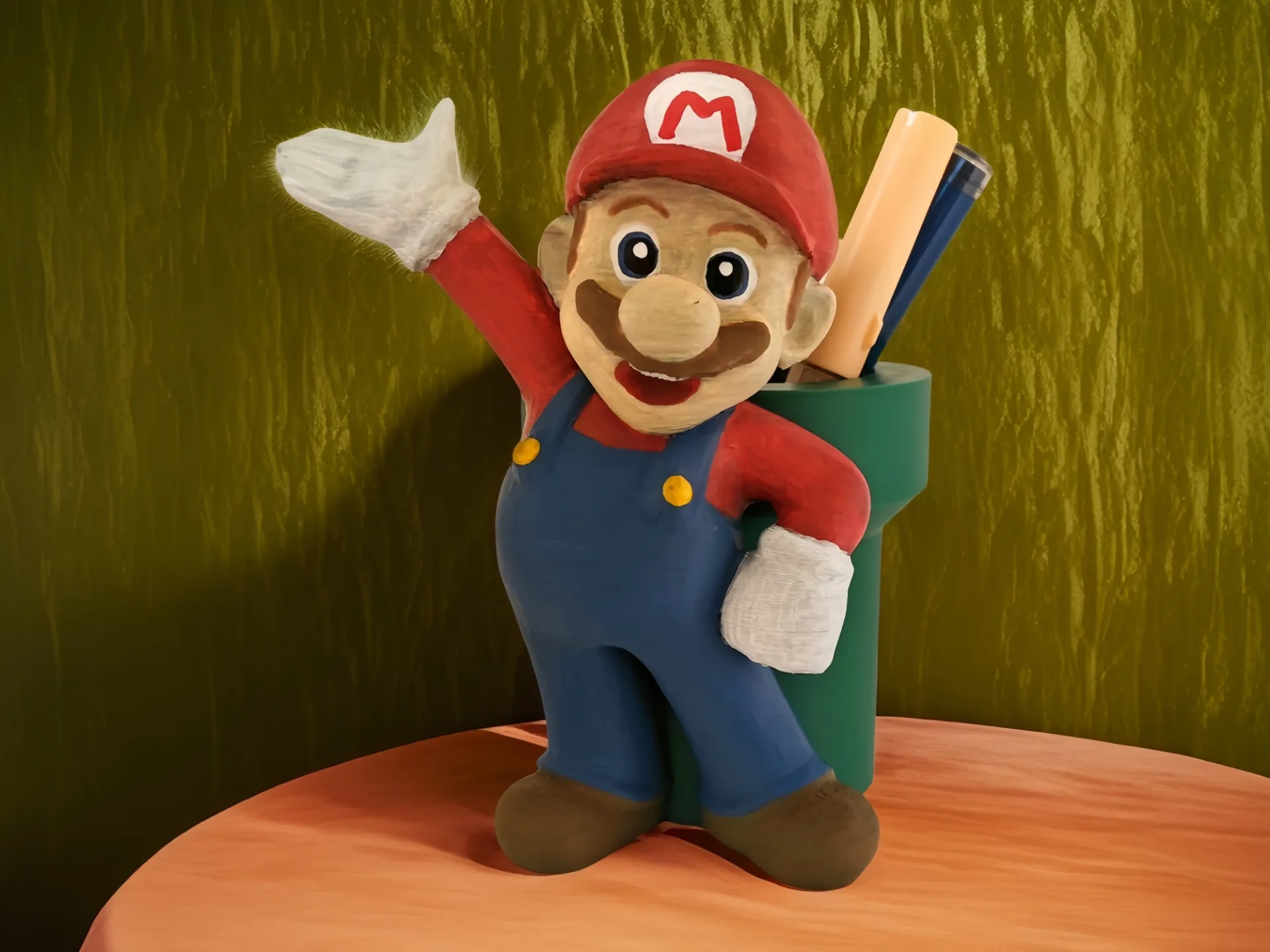Mario Pen Holder with Water Pipe Design (Multicolor AMS Version) by ...