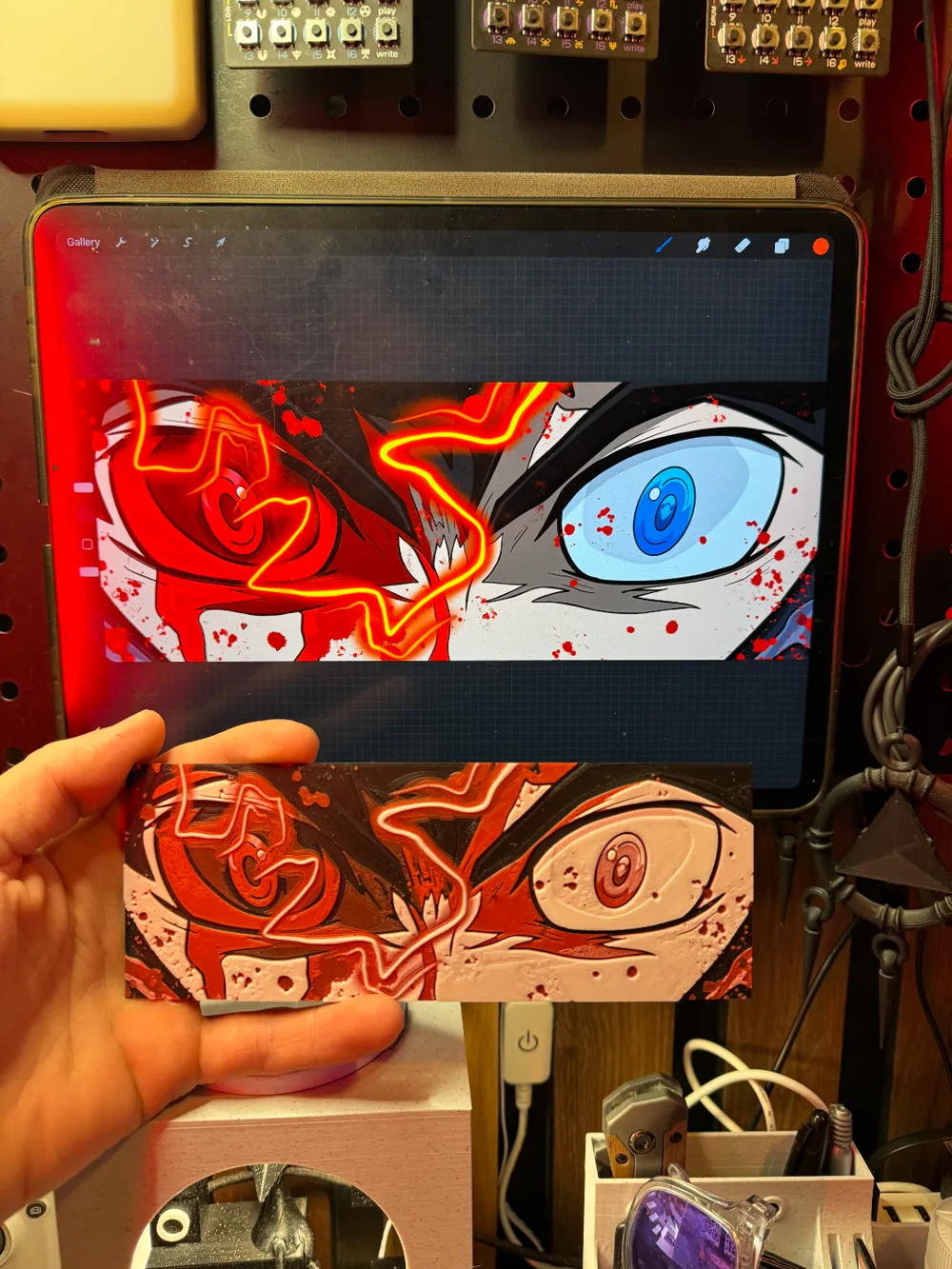 Mika Full Throttle Original Art Hue Forge by Melted Plastic - MakerWorld