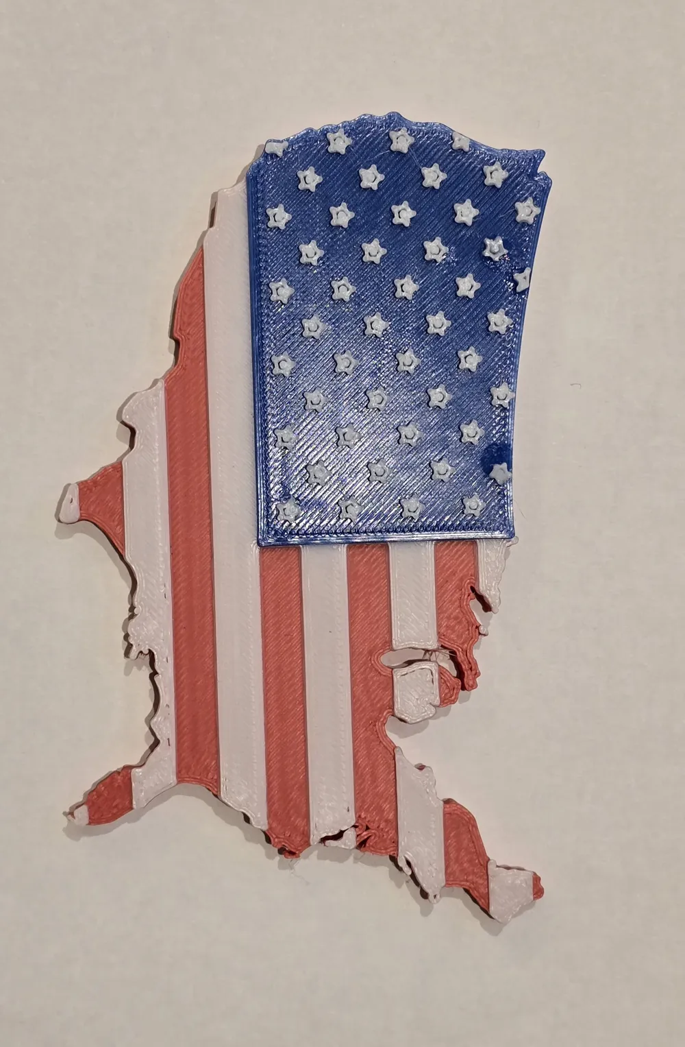 USA Flag (Main Island) - Free 3D Print Model - MakerWorld