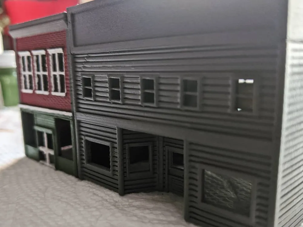N Scale Layout Model | Brick Storefront Building - Free 3D Print Model ...