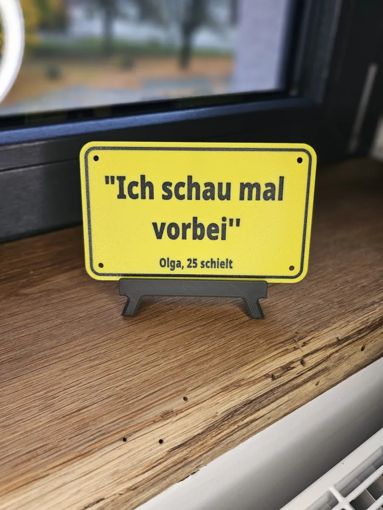 8 different funny signs - Free 3D Print Model - MakerWorld