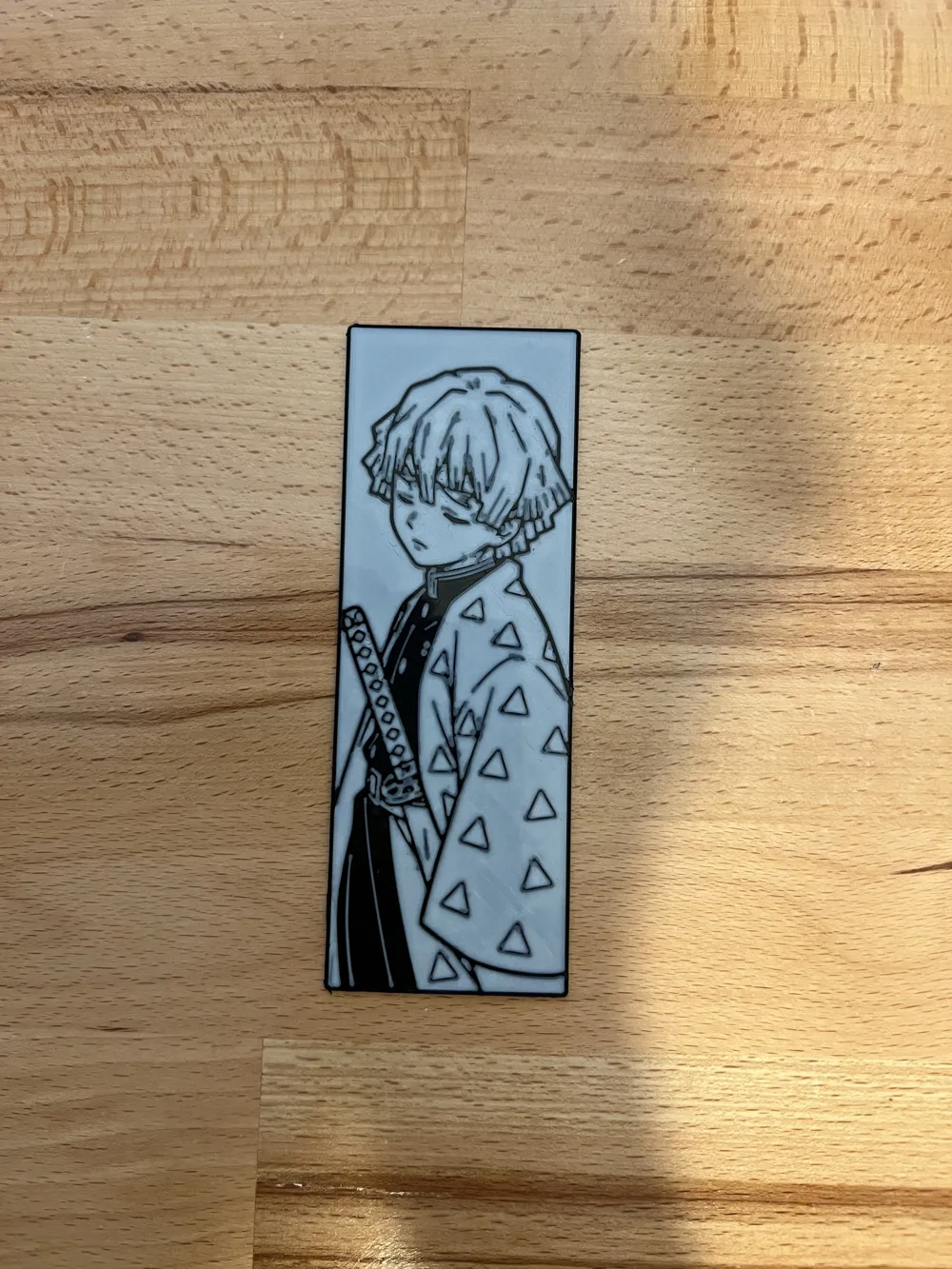 Demon Slayer - Zenitsu Agatsuma Bookmark - Free 3D Print Model - MakerWorld