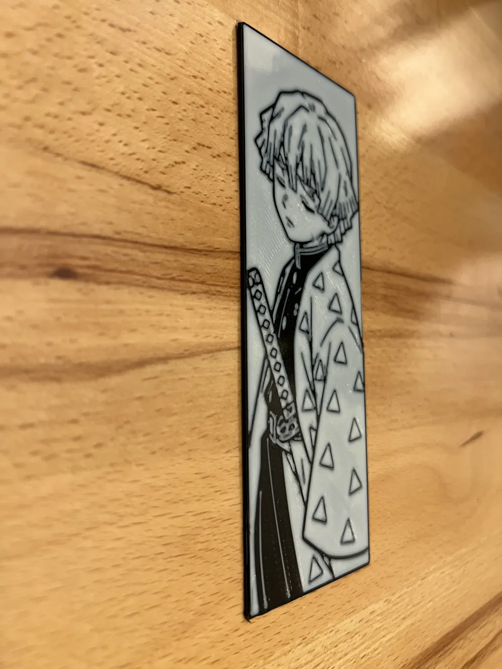 Demon Slayer - Zenitsu Agatsuma Bookmark - Free 3D Print Model - MakerWorld