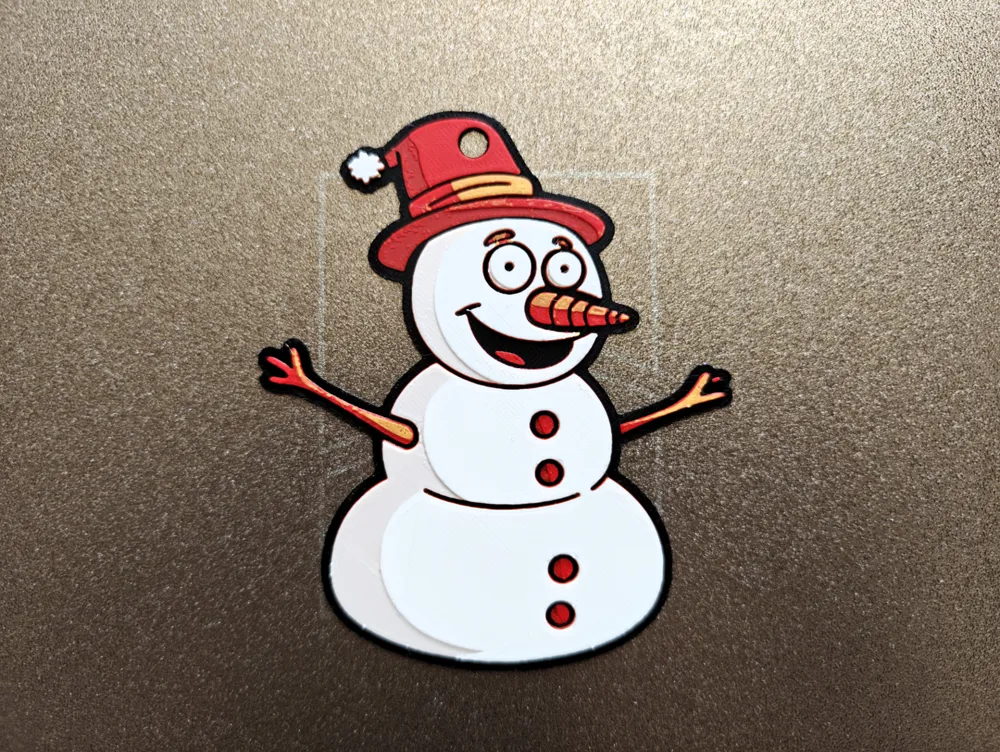 Simpsons Styled Snowman Ornament Pack - Free 3D Print Model - MakerWorld