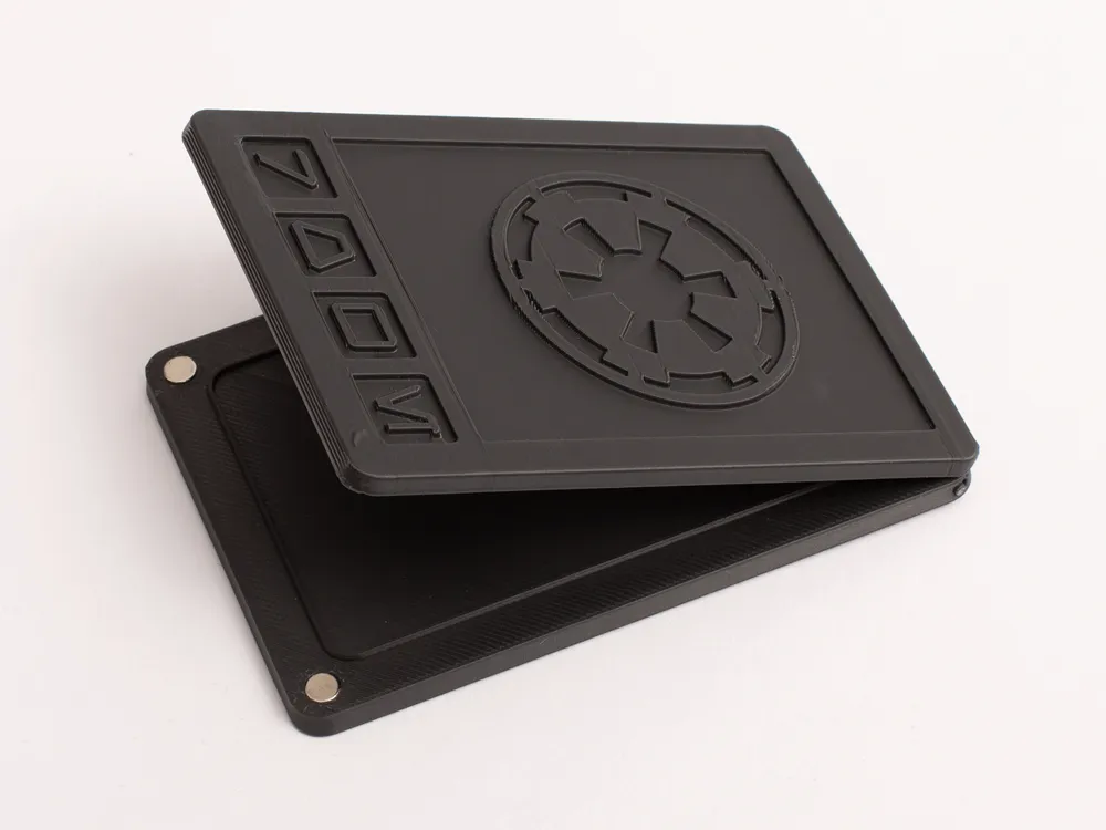 STAR WARS pay card - Imperial credits (WITH HINGE) - Free 3D Print ...