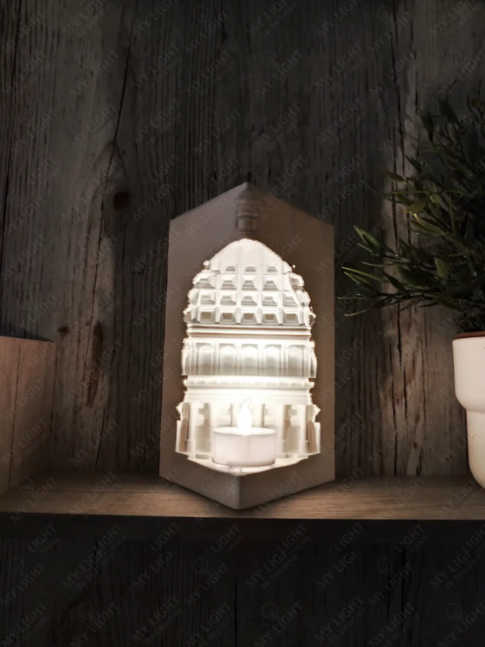 Stone Dome Light – Architectural LED Lamp - Free 3D Print Model ...