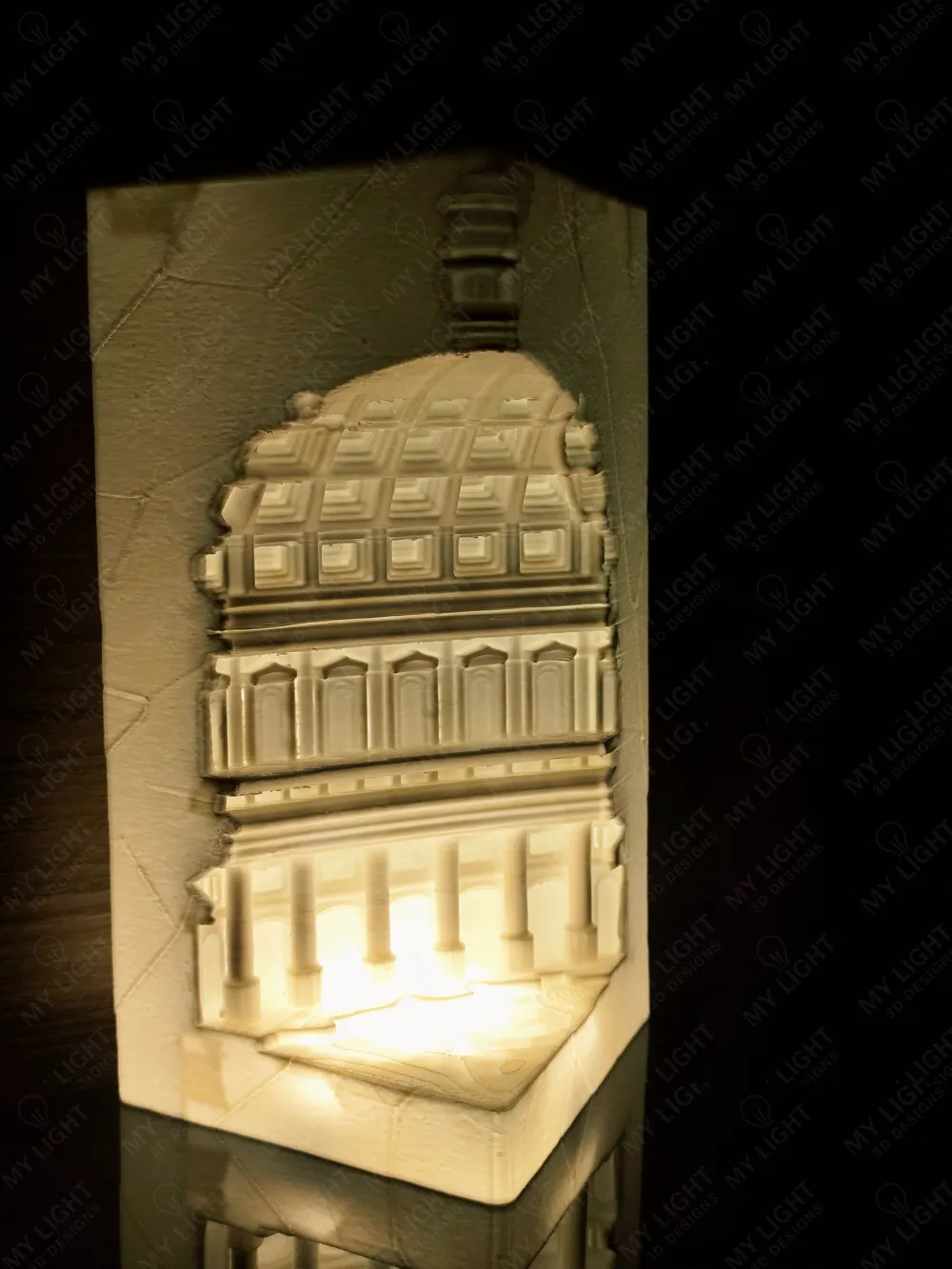Stone Dome Light – Architectural LED Lamp - Free 3D Print Model ...