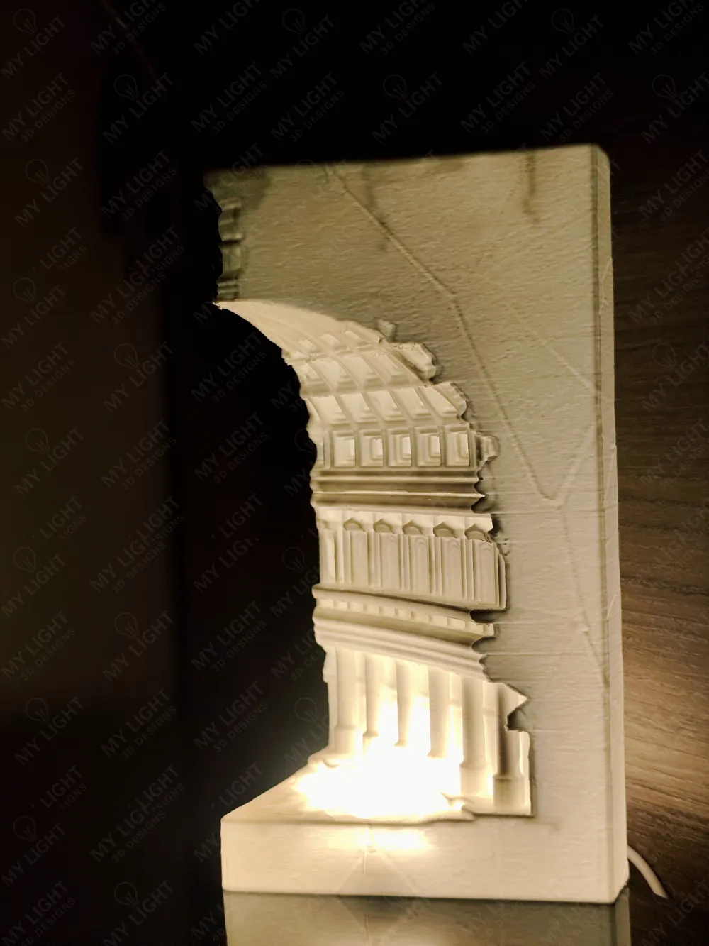 Stone Dome Light – Architectural LED Lamp - Free 3D Print Model ...