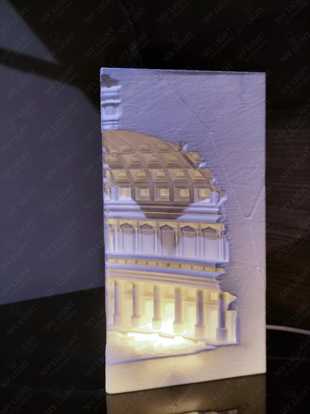 Stone Dome Light – Architectural LED Lamp - Free 3D Print Model ...