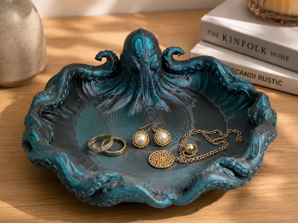 Kraken Shell – Mystical Ocean Decor for Jewelry - Free 3D Print Model ...