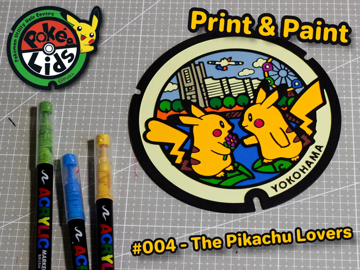 #004 - The Pikachu Lovers by Renaar MakerWorld: Download Free 3D Models