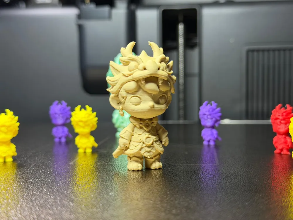 Tiny Dragon Girl – Fast, Cute & 3g Filament - Free 3D Print Model ...