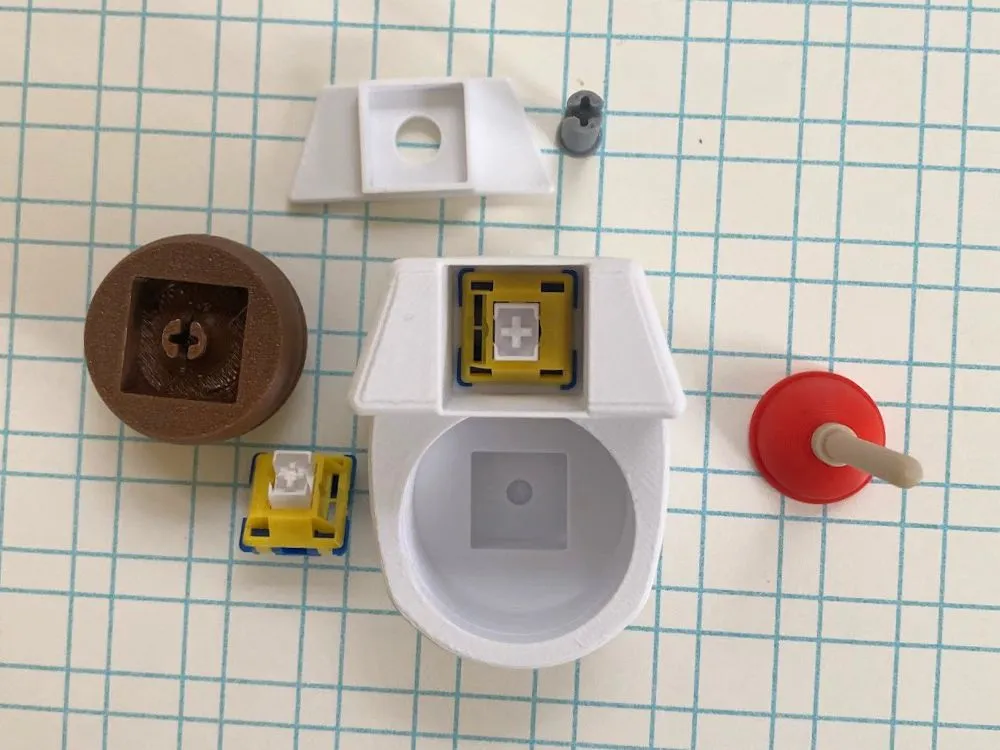 Poop Toilet Clicker Fidget Toy by helloadorable - MakerWorld