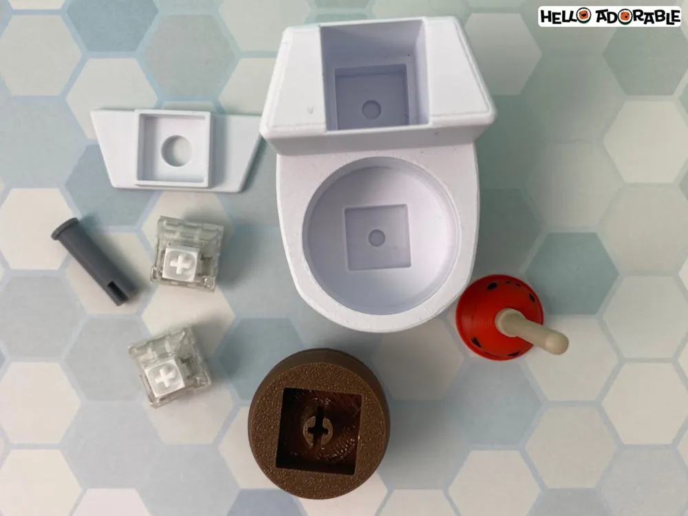Poop Toilet Clicker Fidget Toy - Free 3D Print Model - MakerWorld